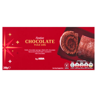 ASDA Festive Chocolate Yule Log 240g - ASDA Groceries