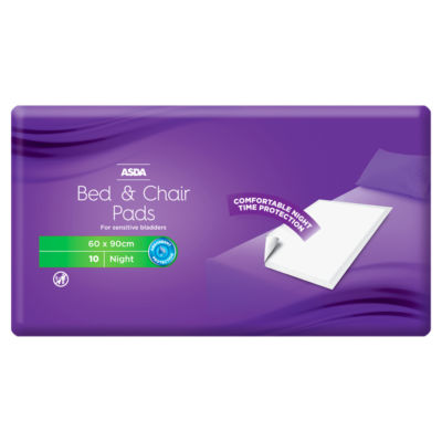 ASDA 10 Night Bed & Chair Pads - ASDA Groceries