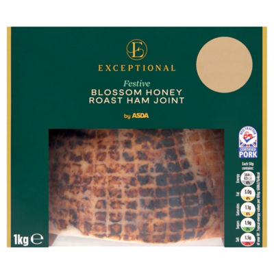 ASDA Festive Blossom Honey Roast Ham Joint 1kg - ASDA Groceries
