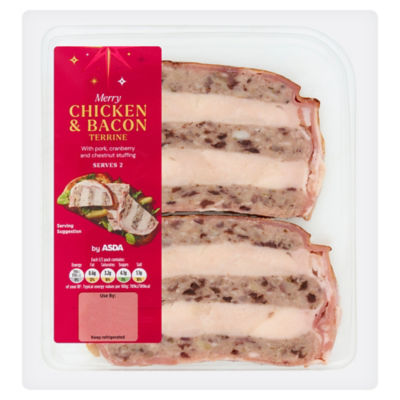 Asda Merry Chicken & Bacon Terrine 180g - ASDA Groceries