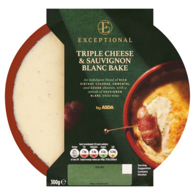 Exceptional by ASDA Triple Cheese & Sauvignon Blanc Bake 300g - ASDA ...