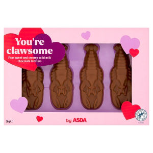ASDA Four Sweet and Creamy Solid Milk Chocolate Lobsters 56g - ASDA ...