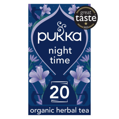 Pukka Organic Night Time Herbal Tea With Chamomile 20 Home Compostable ...