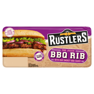 Rustlers The Juicy BBQ Rib with Our Smokey BBQ Sauce 157g - ASDA Groceries
