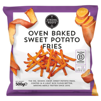 Strong Roots Oven Baked Sweet Potato Fries 500g - ASDA Groceries