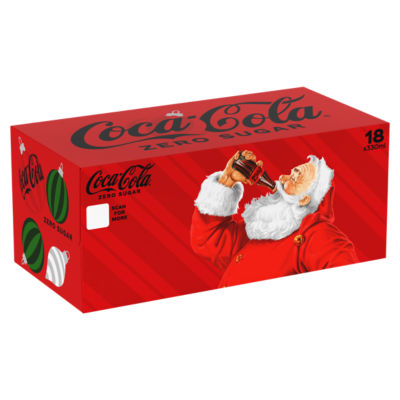 Coca-Cola Zero Sugar 18 x 330ml - ASDA Groceries