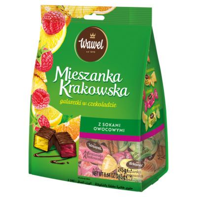 Wawel Michalki Mieszanka Krakowska Chocolate Coated Jelly Sweets 245g ...