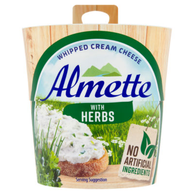 Almette Whipped Cream Cheese with Herbs 150g - ASDA Groceries