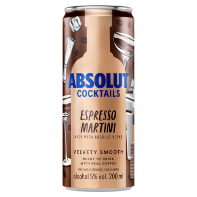 Absolut Cocktails Espresso Martini 200ml - ASDA Groceries