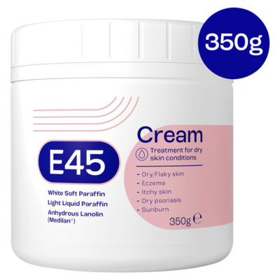 E45 Moisturiser Cream for Dry Skin & Eczema- 350g - ASDA Groceries