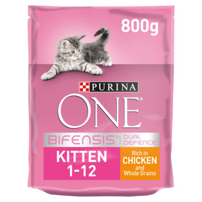 Purina ONE Kitten Dry Cat Food Chicken and Wholegrain - ASDA Groceries