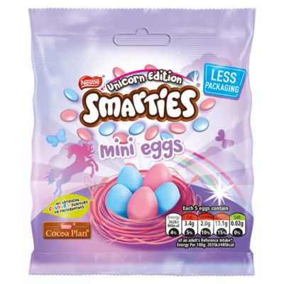 Smarties Unicorn Milk Chocolate Mini Eggs Pouch - ASDA Groceries