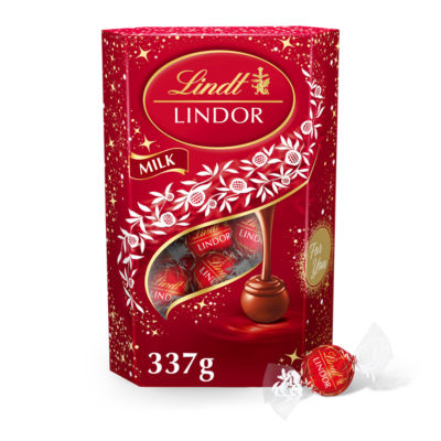 Lindt Lindor Milk Chocolate Truffles Box 337g - ASDA Groceries