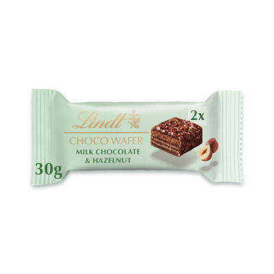 Lindt Choco Wafer Milk Chocolate & Hazelnut Treat Pack 30g - ASDA Groceries
