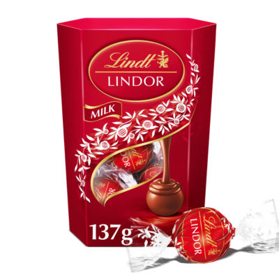 Lindt Lindor Milk Chocolate Truffles Box 137g - ASDA Groceries