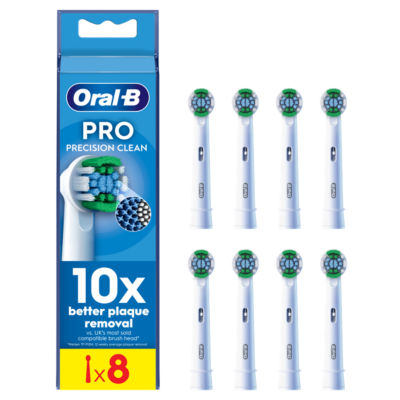 Oral-B Pro Precision Clean Electric Toothbrush Heads, 8 Counts - ASDA ...