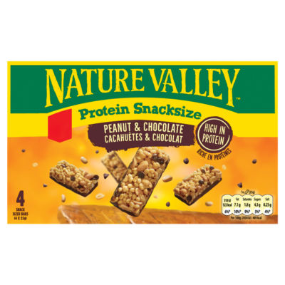Nature Valley Peanut & Chocolate Bars 4 x 25g (100g) - ASDA Groceries
