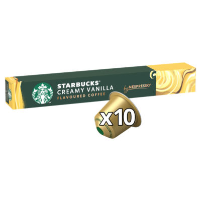 STARBUCKS® Creamy Vanilla by NESPRESSO, Blonde Roast Coffee Capsules ...