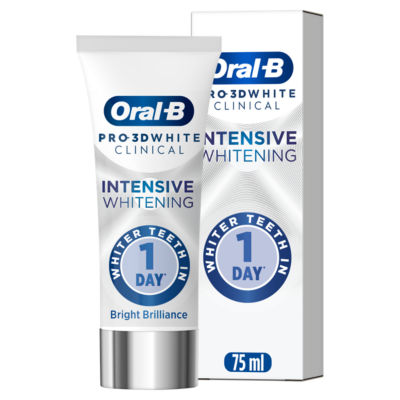 Oral-B Pro 3D White Clinical Bright Brilliance Toothpaste 75ml - ASDA ...