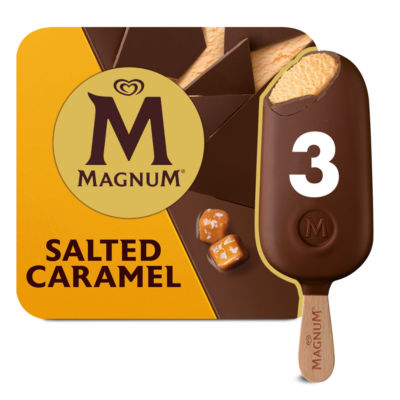 Magnum Salted Caramel Ice Cream Sticks 3x 100 ml - ASDA Groceries