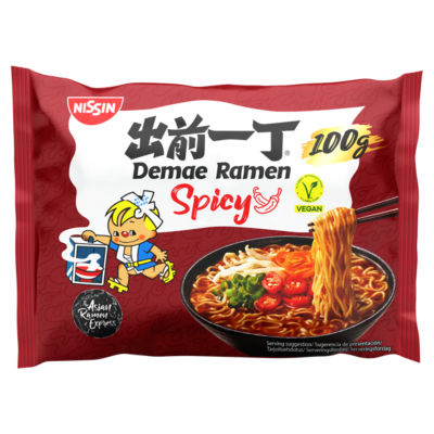 Nissin Demae Ramen Spicy Japanese Noodlesoup - ASDA Groceries