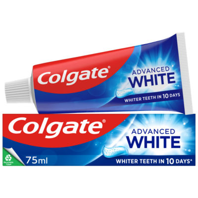 Colgate Advanced White Teeth Whitening Toothpaste 75ml - ASDA Groceries