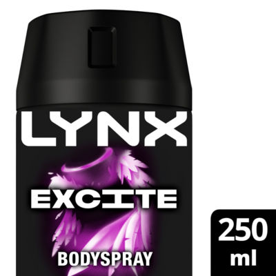 Lynx Aerosol Body Spray Excite 250 ml - ASDA Groceries