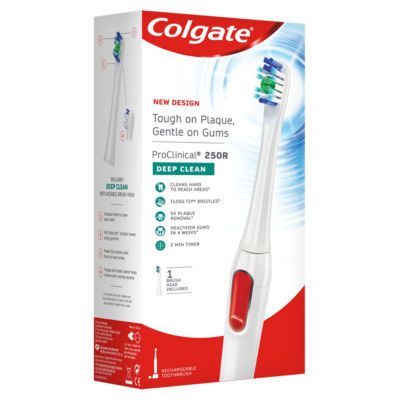 Colgate ProClinical 250R Deep Clean Rechargeable Electric Toothbrush ...