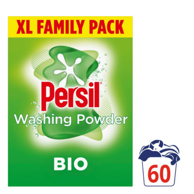 Persil Washing Powder XL Family Pack Bio 60 washes (3 kg) - ASDA Groceries
