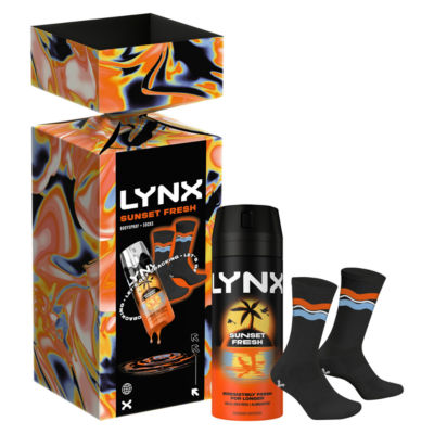 Lynx Sunset Fresh Gift Set Body Spray & Socks Cracker 1 piece - ASDA ...