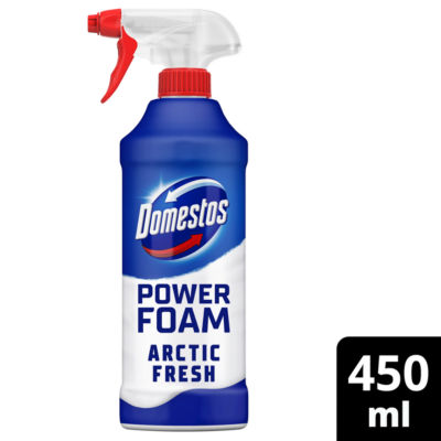Domestos Power Foam Arctic Fresh Toilet & Bathroom Cleaner Spray 450 ml ...