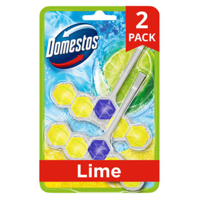 Domestos Power 5 Lime Toilet Rim Blocks 2x 50 g - ASDA Groceries
