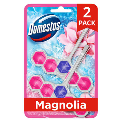 Domestos Power 5 Magnolia Toilet Rim Blocks 2x 50 g - ASDA Groceries