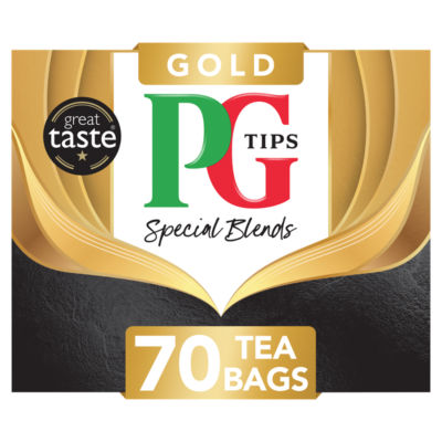 PG Tips Gold Special Blends 70 Tea Bags 203g - ASDA Groceries