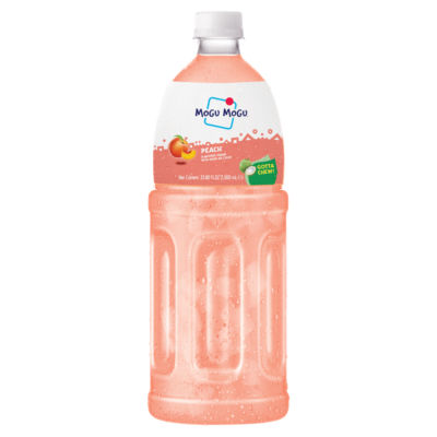 Mogu Mogu Peach Flavored Drink with Nata De Coco 1,000ml - ASDA Groceries