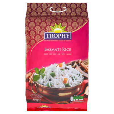Trophy Basmati Rice 10kg - ASDA Groceries