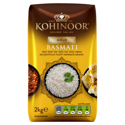 Kohinoor Gold Basmati Rice 2kg - ASDA Groceries