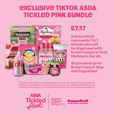 Asda creates its first ever charity TikTok Shop for Breast Cancer ...
