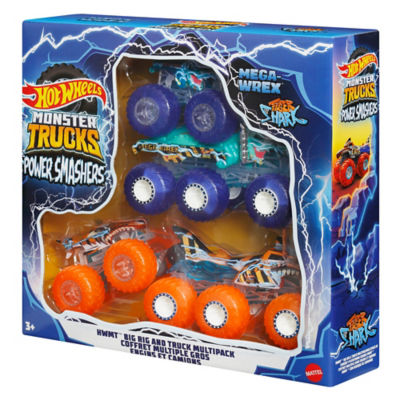 Hot Wheels Monster Trucks HMWT Big Rig and Truck Multipack - ASDA Groceries
