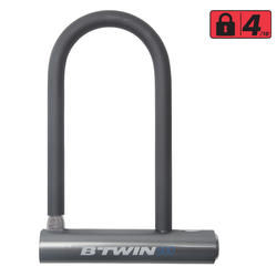 Decathlon Mini Bike D Lock - Grey - ASDA Groceries