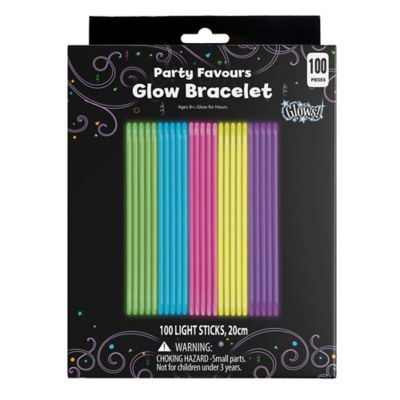 Amscan Party Favours Glow Bracelets 100PK - ASDA Groceries