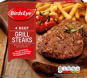 Birds Eye 4 Beef Grill Steaks 340g - ASDA Groceries
