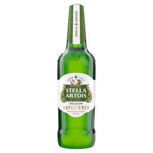 Stella Artois Unfiltered Premium Lager Beer Bottle 620ml - ASDA Groceries