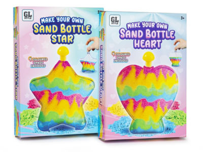 GL Style Sand Bottle Art Heart or Stars (Age 3+ Years) - ASDA Groceries