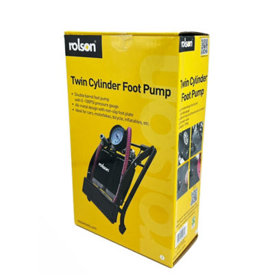 Rolson Double Cylinder Foot Pump - ASDA Groceries