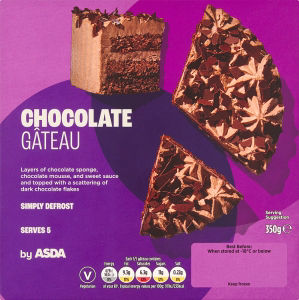 ASDA Chocolate Gâteau 350g - ASDA Groceries