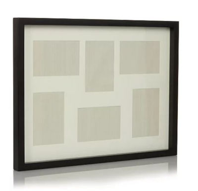 George Home Black 6 Aperture Box Photo Frame - ASDA Groceries