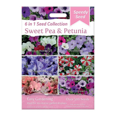 Speedy Seed Multipacks 6in1 Sweet Pea & Petunia Seeds - ASDA Groceries