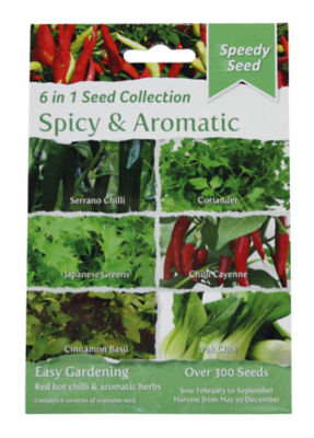 Speedy Seed Multipacks 6in1 Spicy & Aromatic Seeds - ASDA Groceries