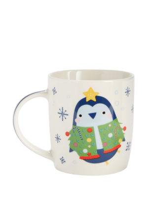 George Home Festive Penguin Ceramic Mug - ASDA Groceries